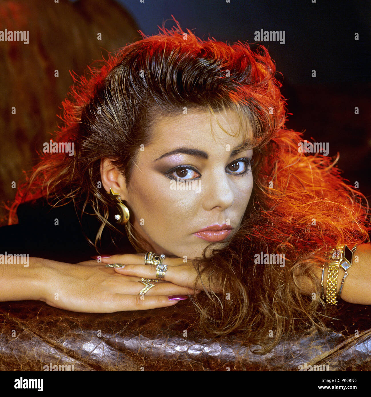 Sandra Lauer on 12.10.1987 in München / Munich. | usage worldwide Stock ...