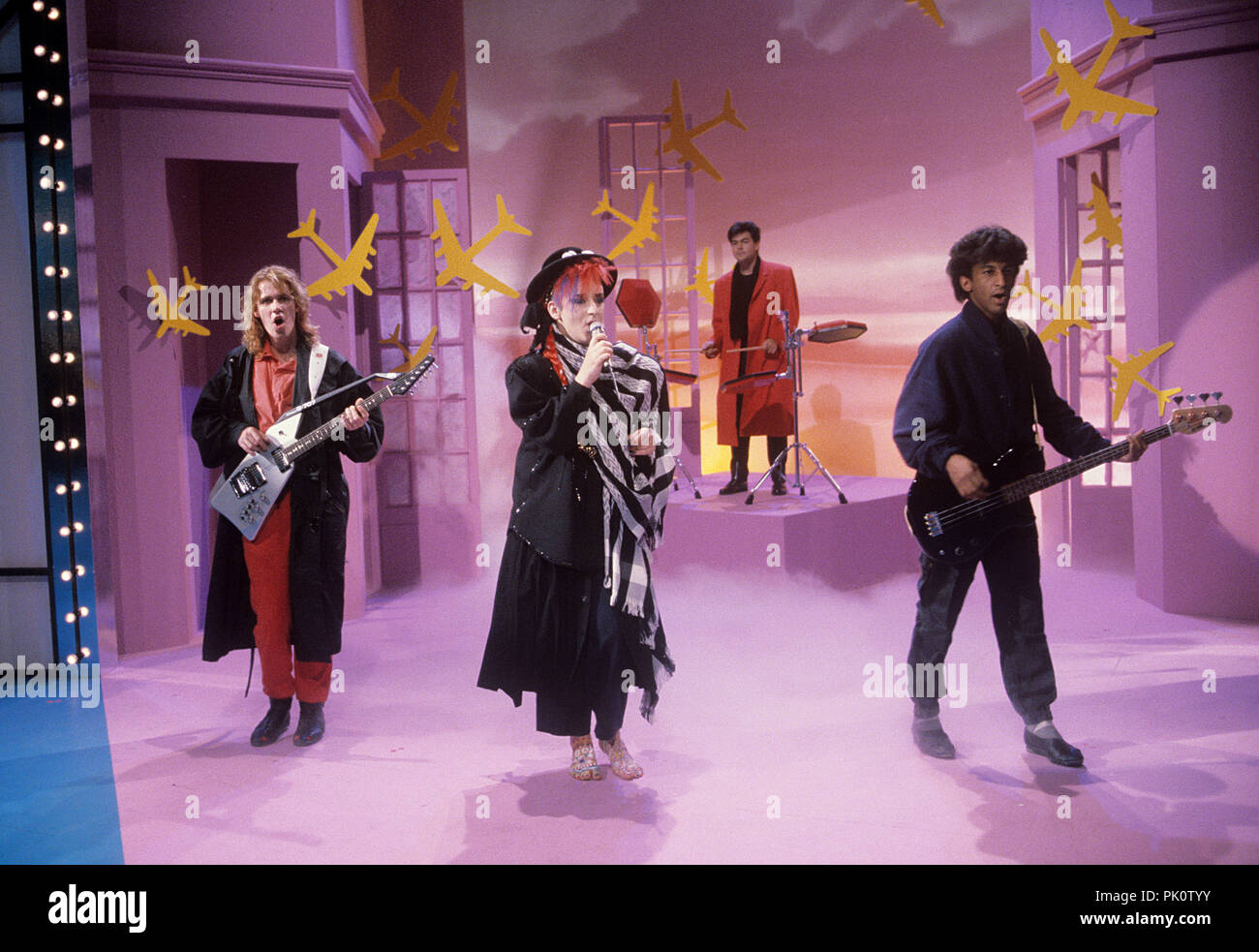 Culture Club (l-r): Roy Hay, Boy George, Jon Moss, Mikey Craig on 29.11 ...