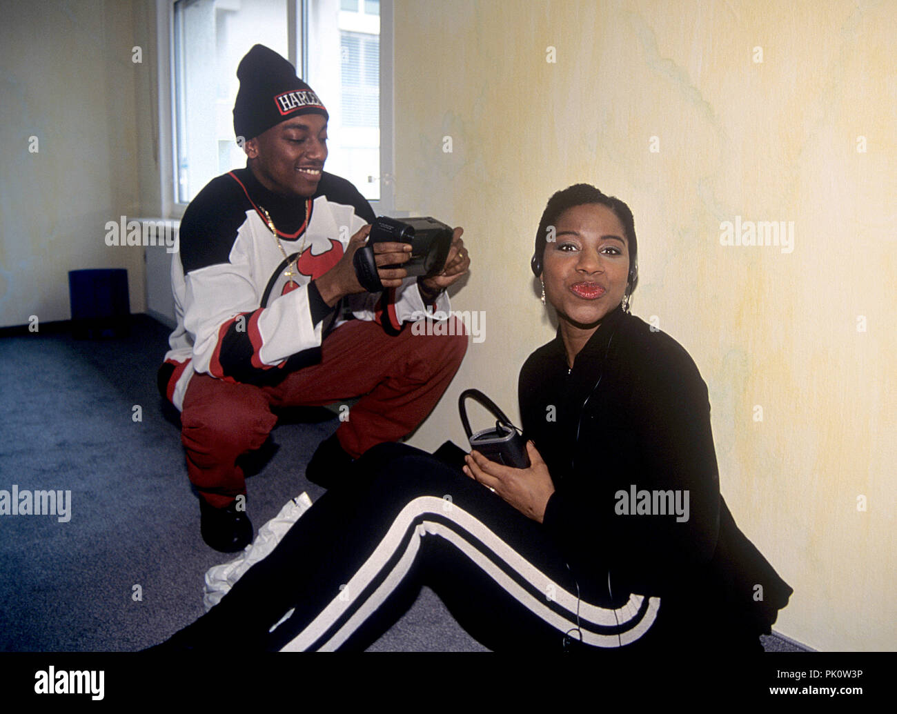 Culture Beat (l-r): Jay Supreme, Tania Evans on 20.02.1995 in . | usage ...