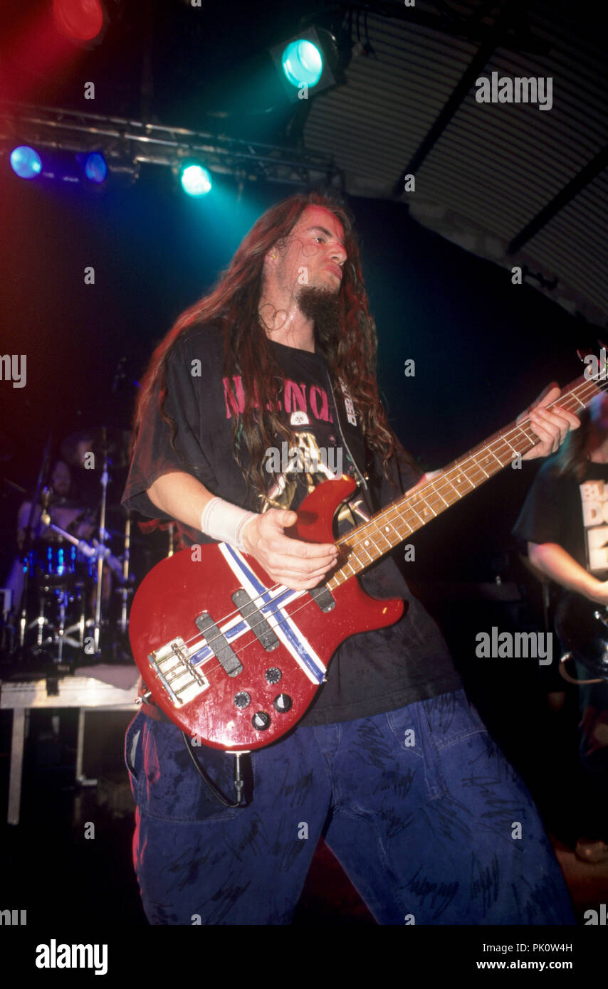 Clawfinger (André Skaug) on 06.04.1995 in München / Munich. | usage ...