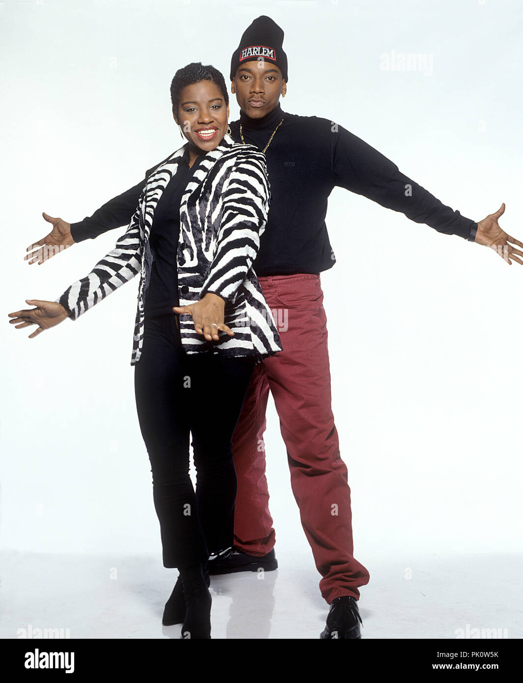 Culture Beat (l-r): Tania Evans, Jay Supreme on 20.02.1995. | usage ...