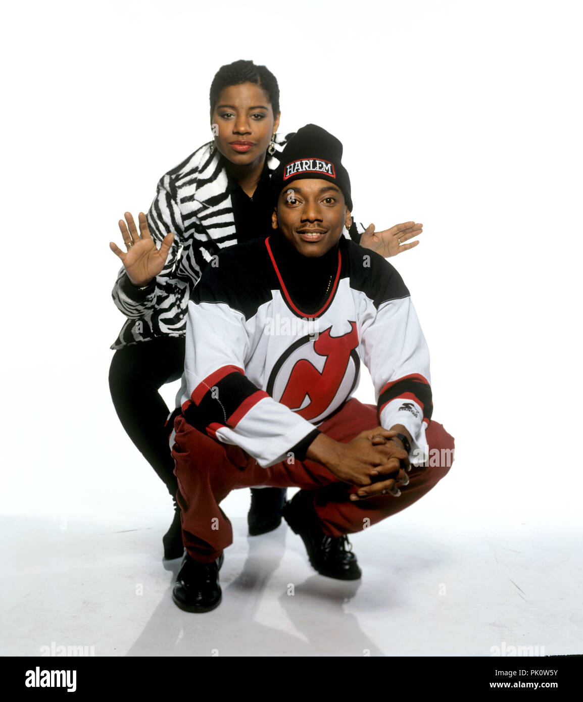 Culture Beat (l-r): Tania Evans, Jay Supreme on 20.02.1995. | usage ...