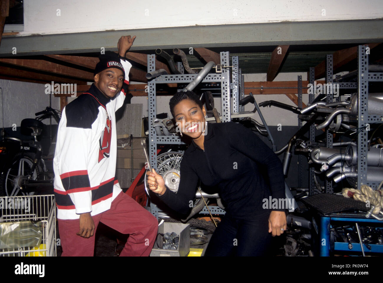 Culture Beat (l-r): Jay Supreme, Tania Evans on 20.02.1995. | usage ...