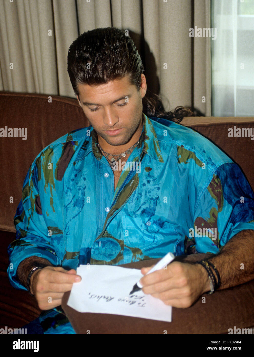 Billy Ray Cyrus on 28.08.1992 in Frankfurt am Main / Frankfort on ...