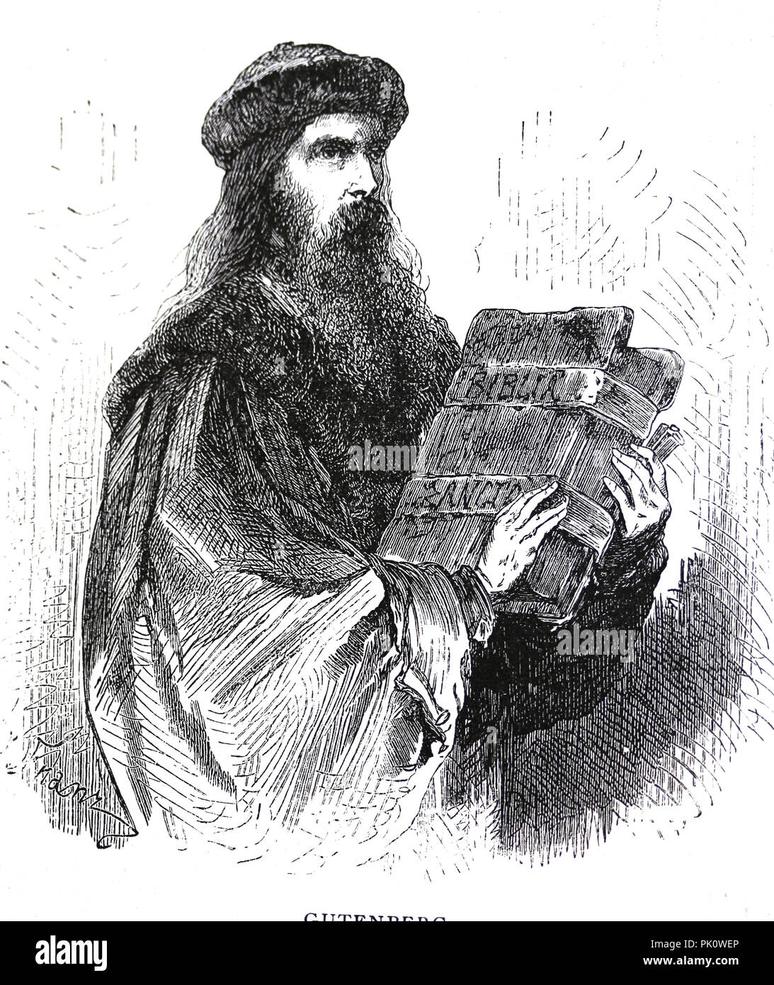 Johannes gutenberg printing press hi-res stock photography and images ...