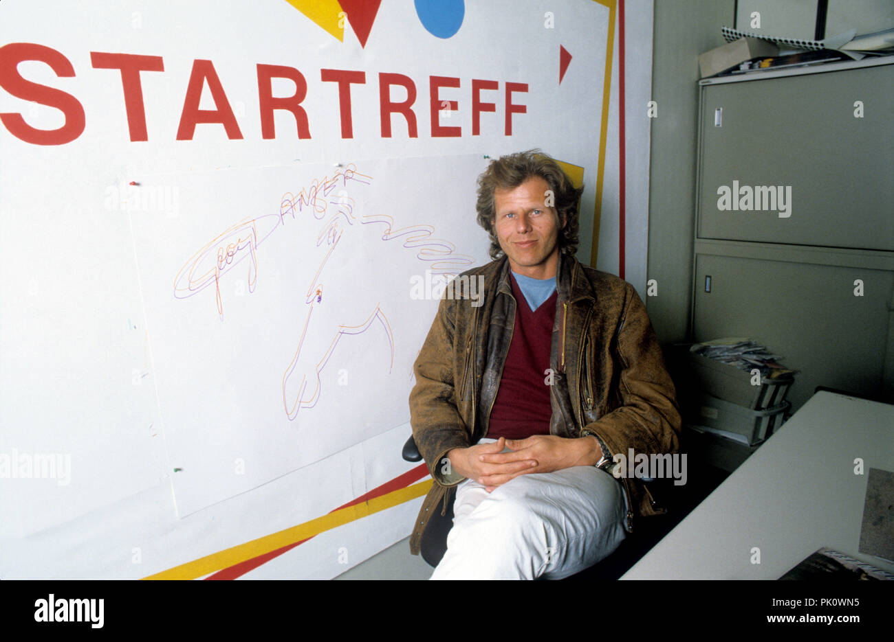 Georg Danzer on 14.11.1984 in München / Munich. | usage worldwide Stock ...