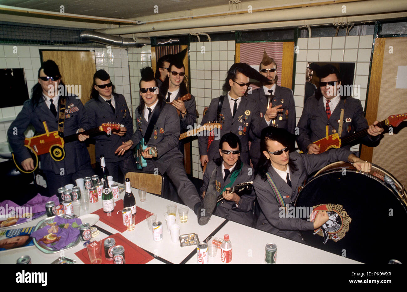 Leningrad Cowboys in November 1992 in Dortmund. | usage worldwide Stock ...