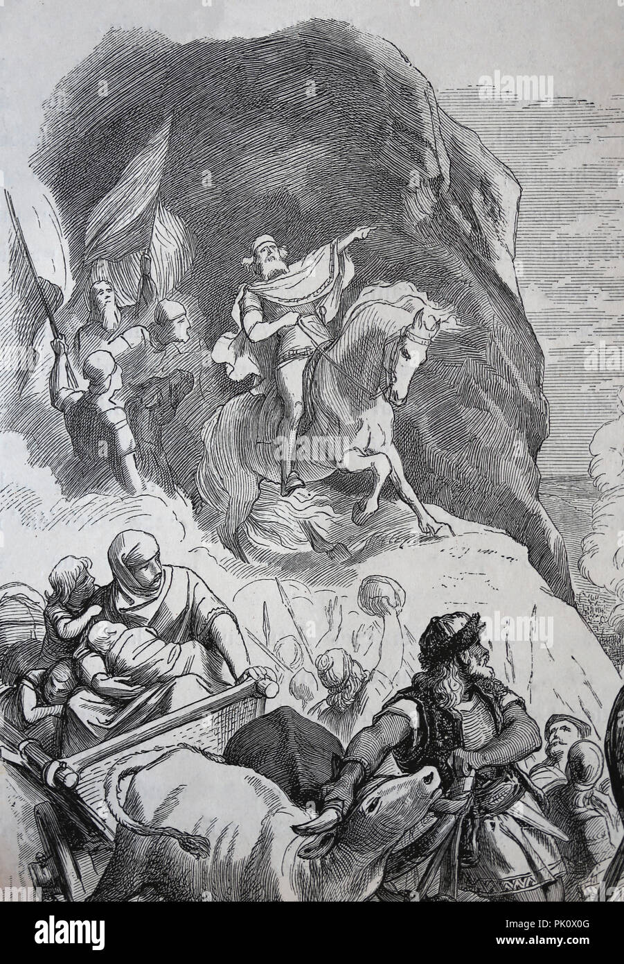 Migration Period . Germanic Tribes, 4th-6th century. The Goths pass the ...