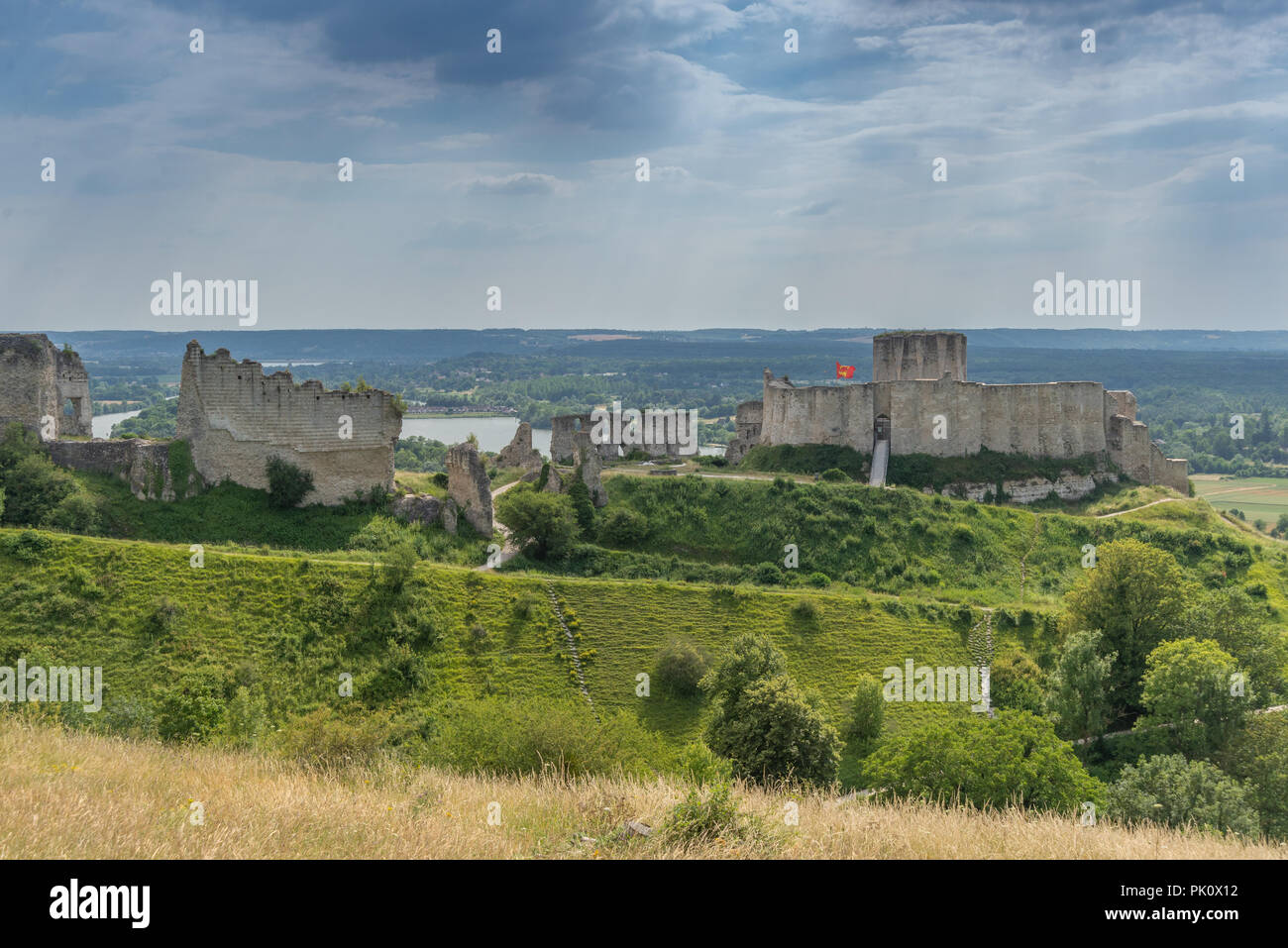 Chateau Gaillard, Les Andelys Stock Photo - Alamy