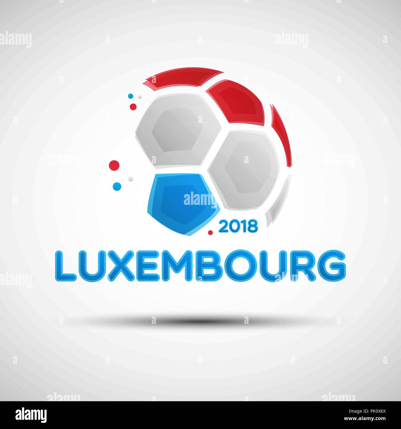 Luxembourg football team logo hi-res stock photography and images - Alamy