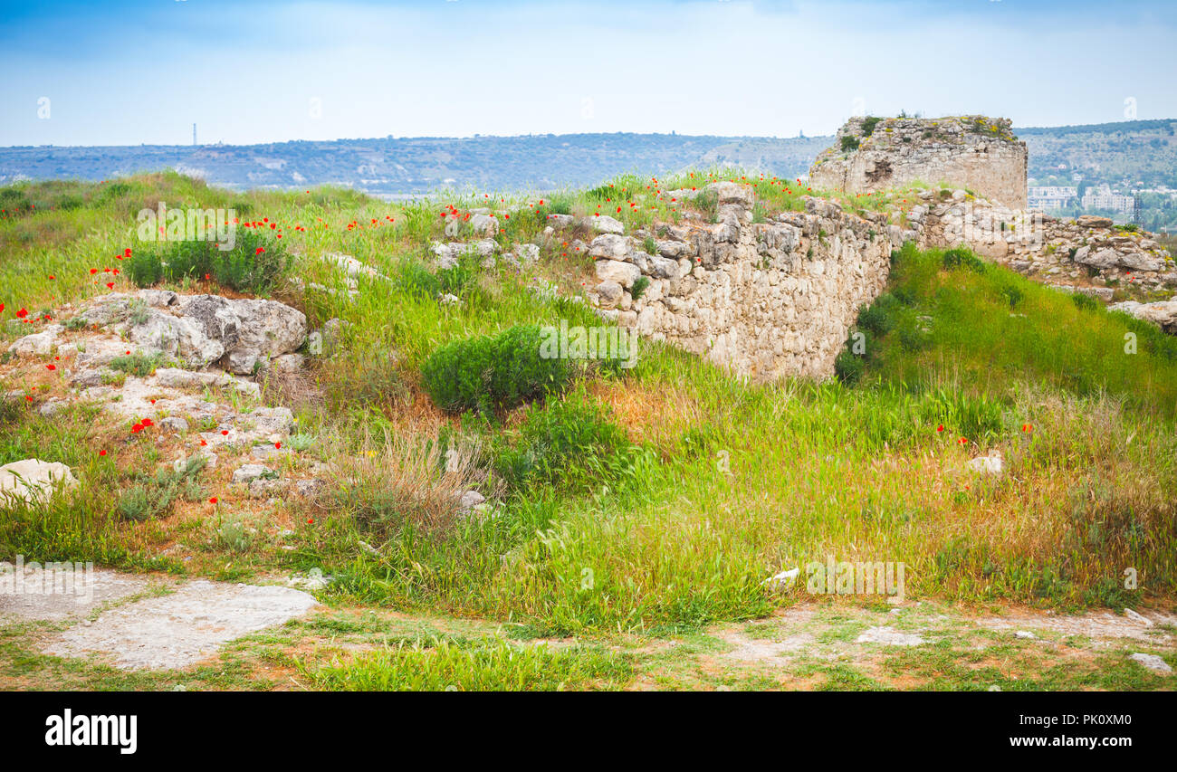 Ruined ancient fortress Calamita in Inkerman, Crimea Stock Photo - Alamy