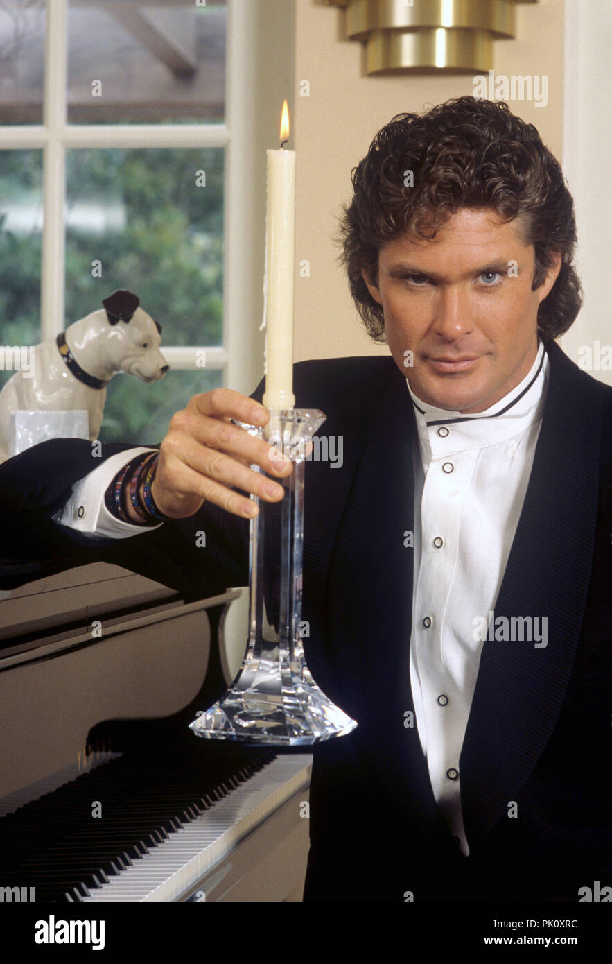 David Hasselhoff in April 1989 in Los Angeles. | usage worldwide Stock ...