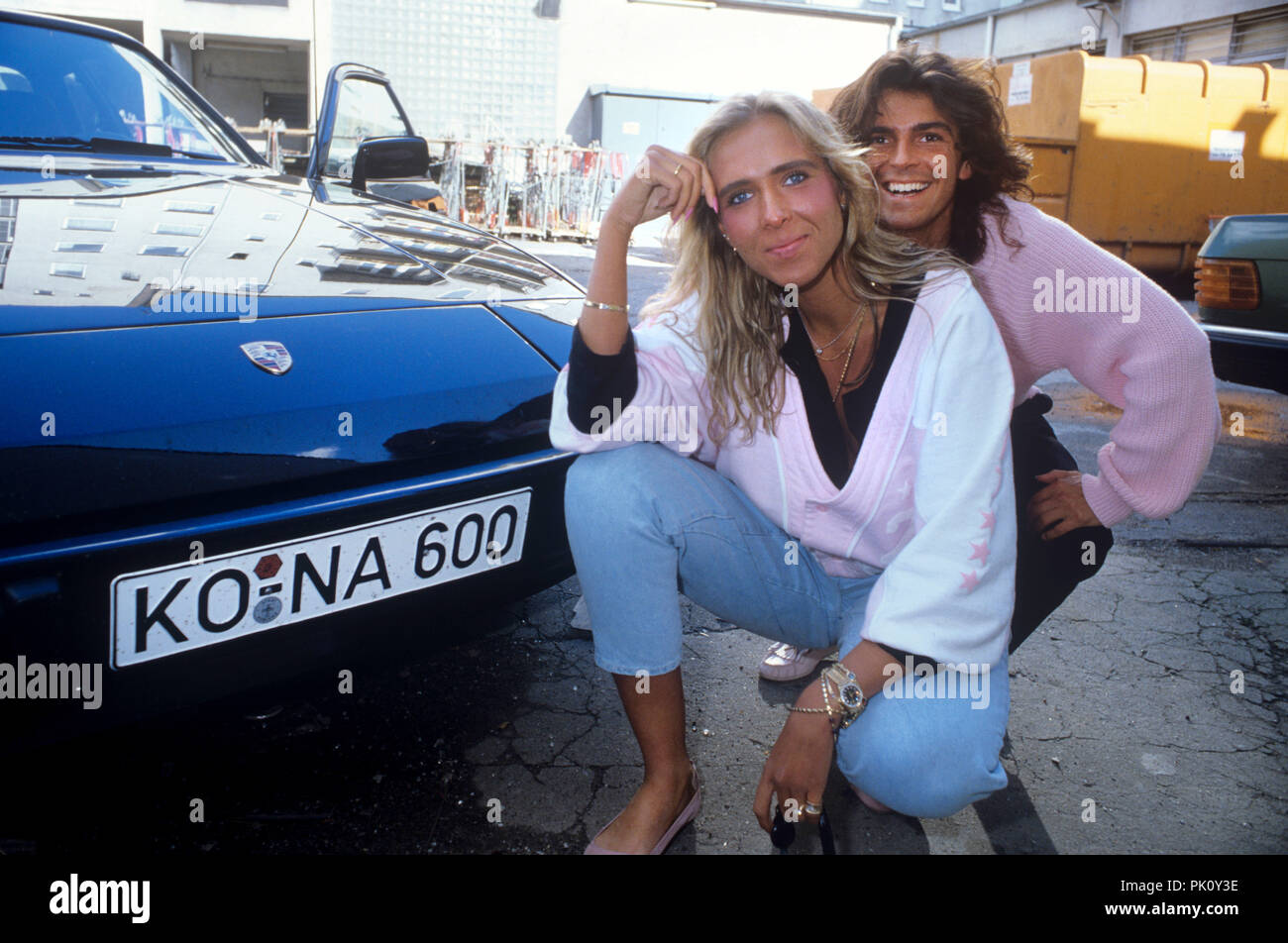 (l-r): Nora Balling, Thomas Anders on 21.07.1985 in Hamburg. | usage ...