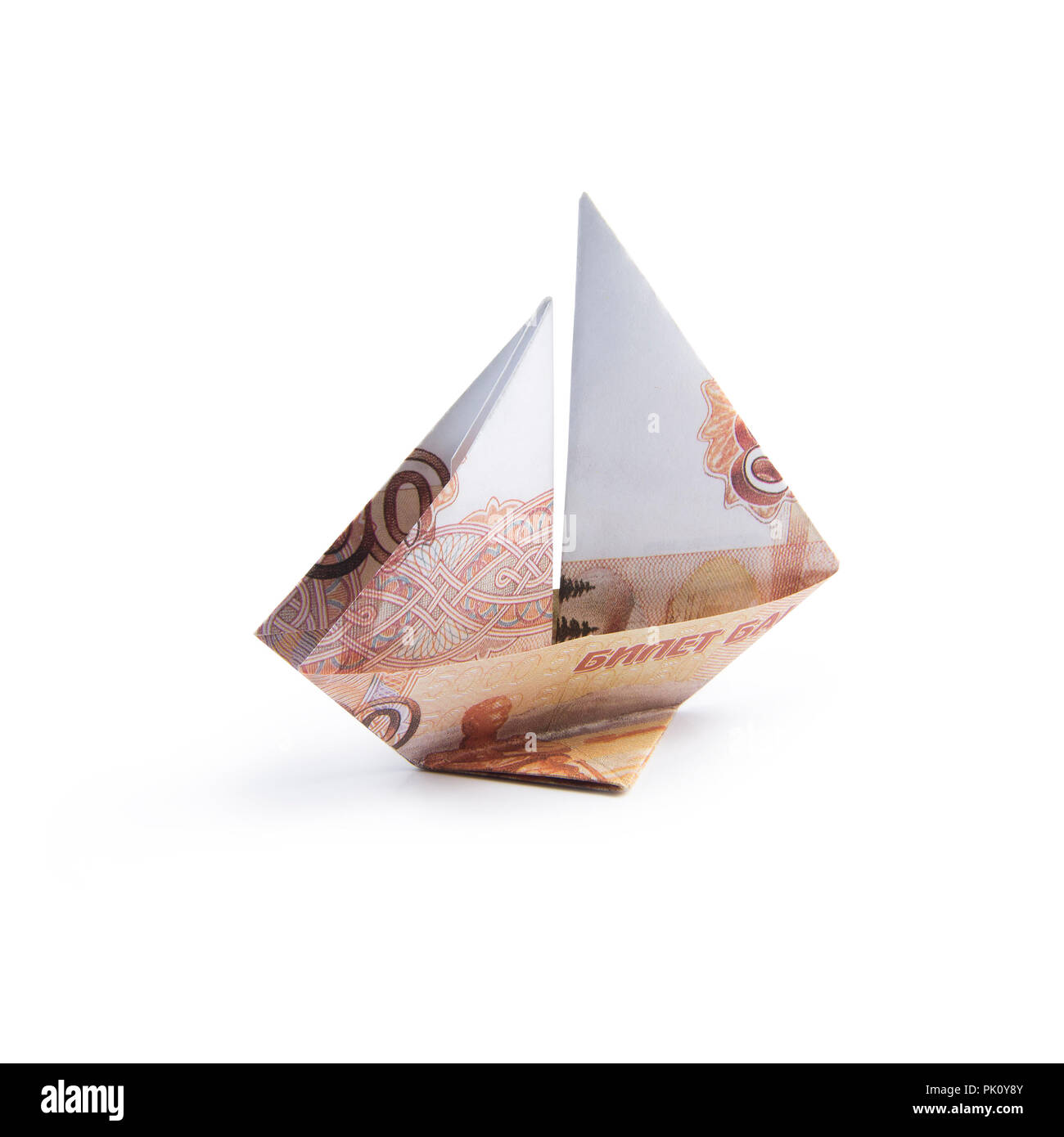 ship from banknotes Stock Photo - Alamy