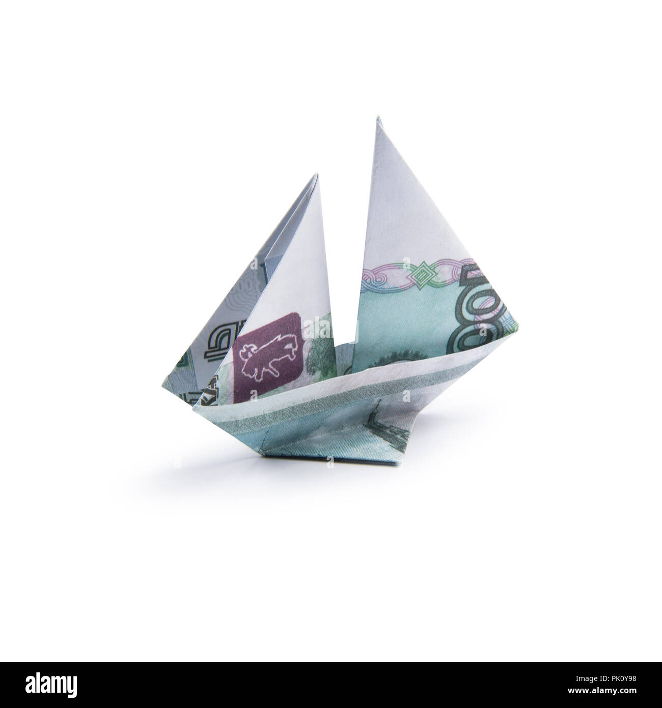 ship from banknotes Stock Photo - Alamy