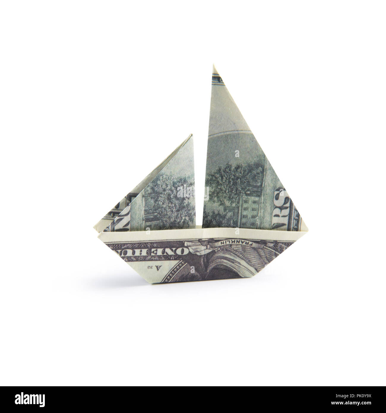 ship from banknotes Stock Photo - Alamy
