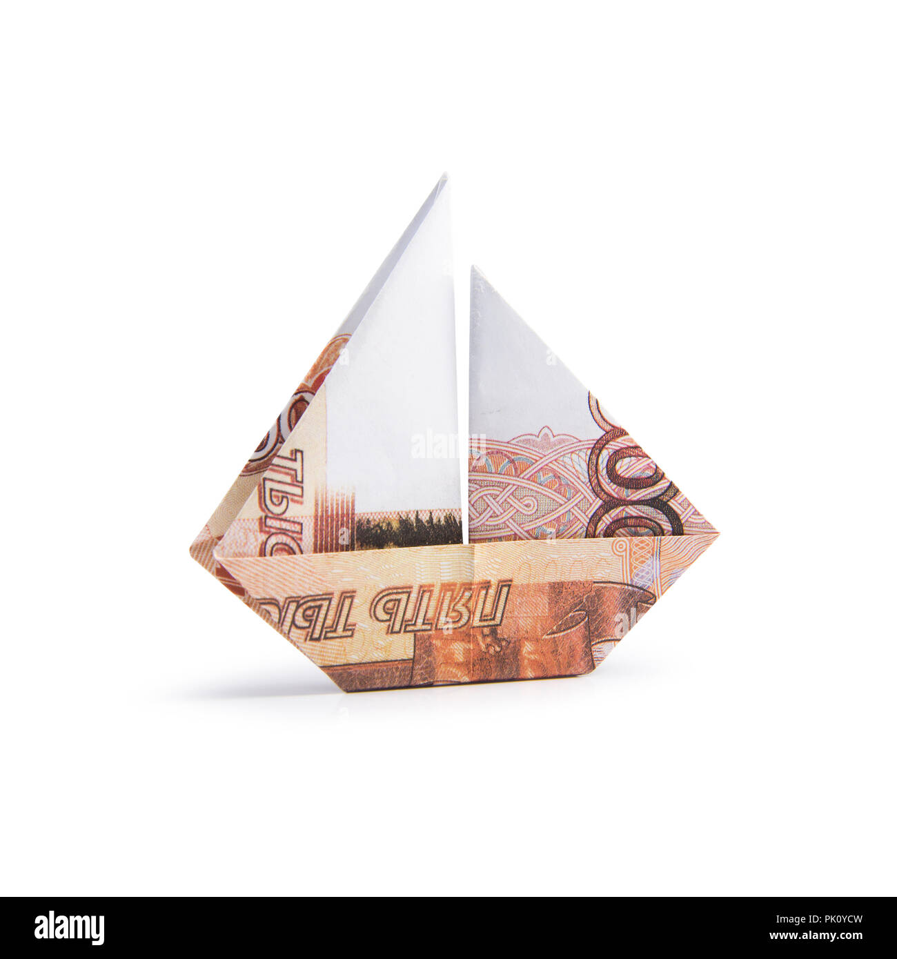 ship from banknotes Stock Photo - Alamy