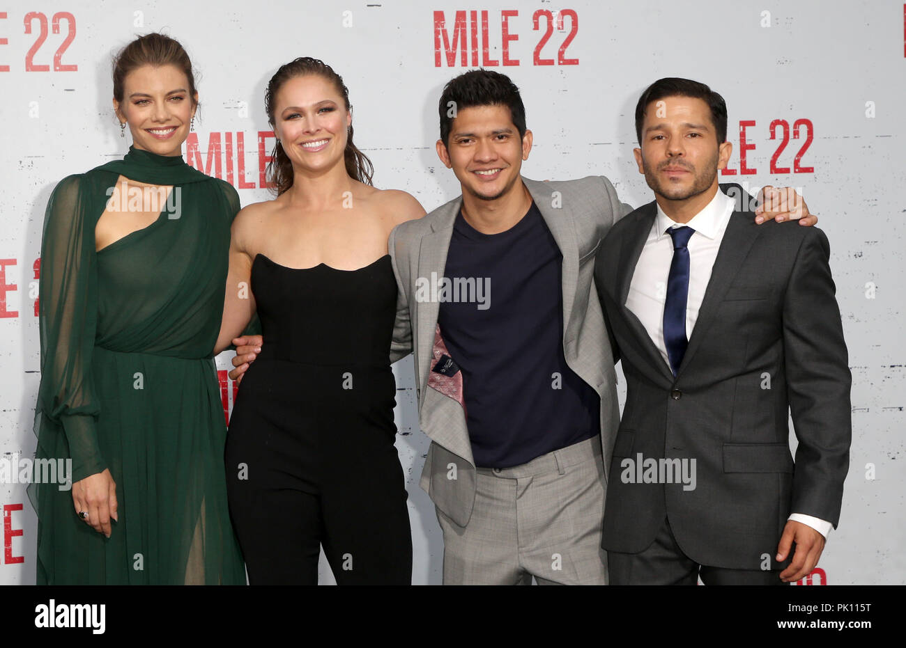 Premiere Of STX Films' "Mile 22" Featuring: Lauren Cohan, Ronda Rousey ...