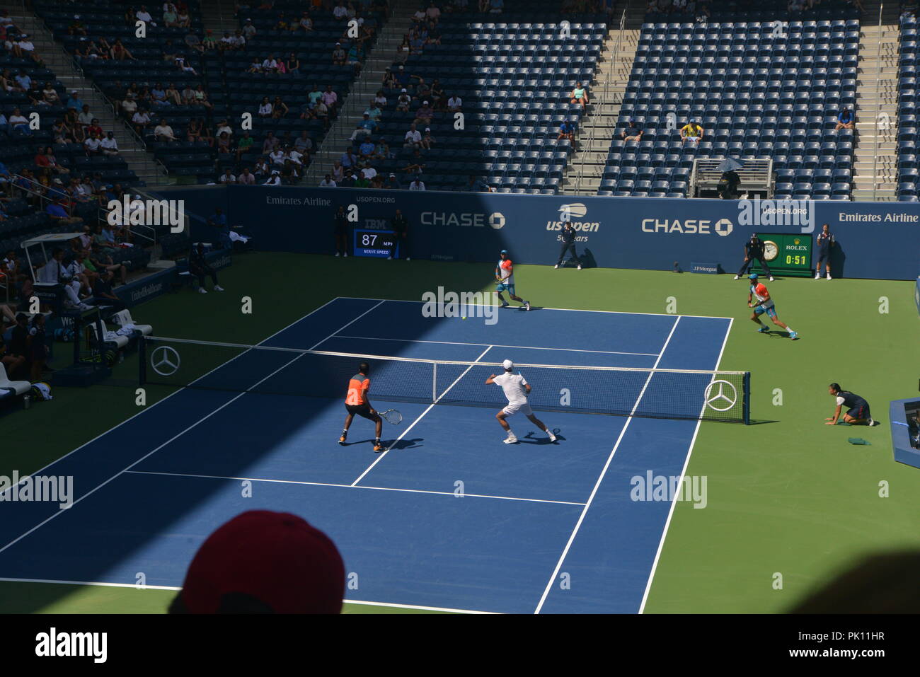 Mens doubles grand slam tennis hi-res stock photography and images - Alamy