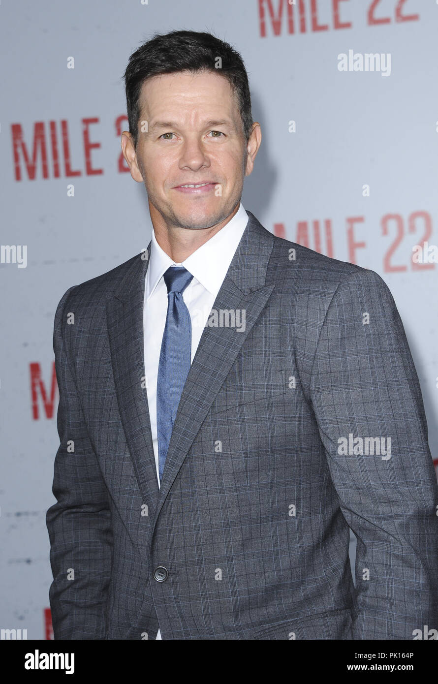 Film Premiere Mile 22 Featuring: Mark Wahlberg Where: Los Angeles ...