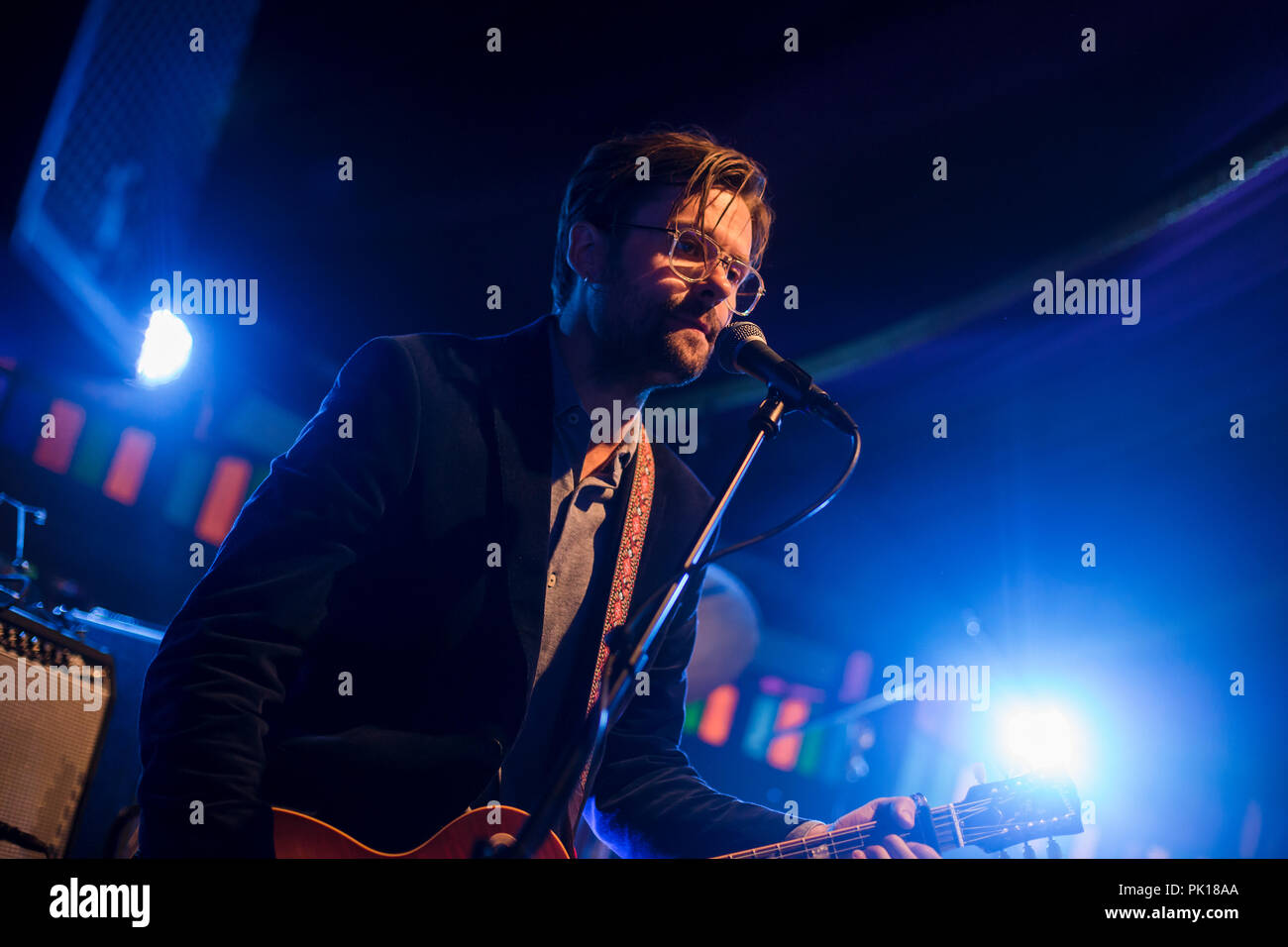 Norway, Bergen - June 14, 2018. The Norwegian country band Hollow ...