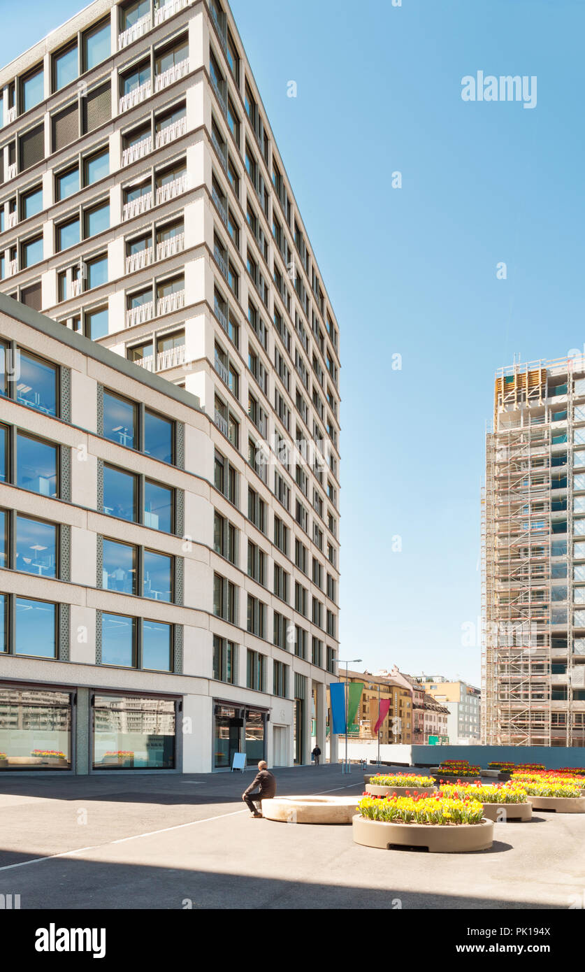 Modern building, outdoor, view from the square Stock Photo - Alamy