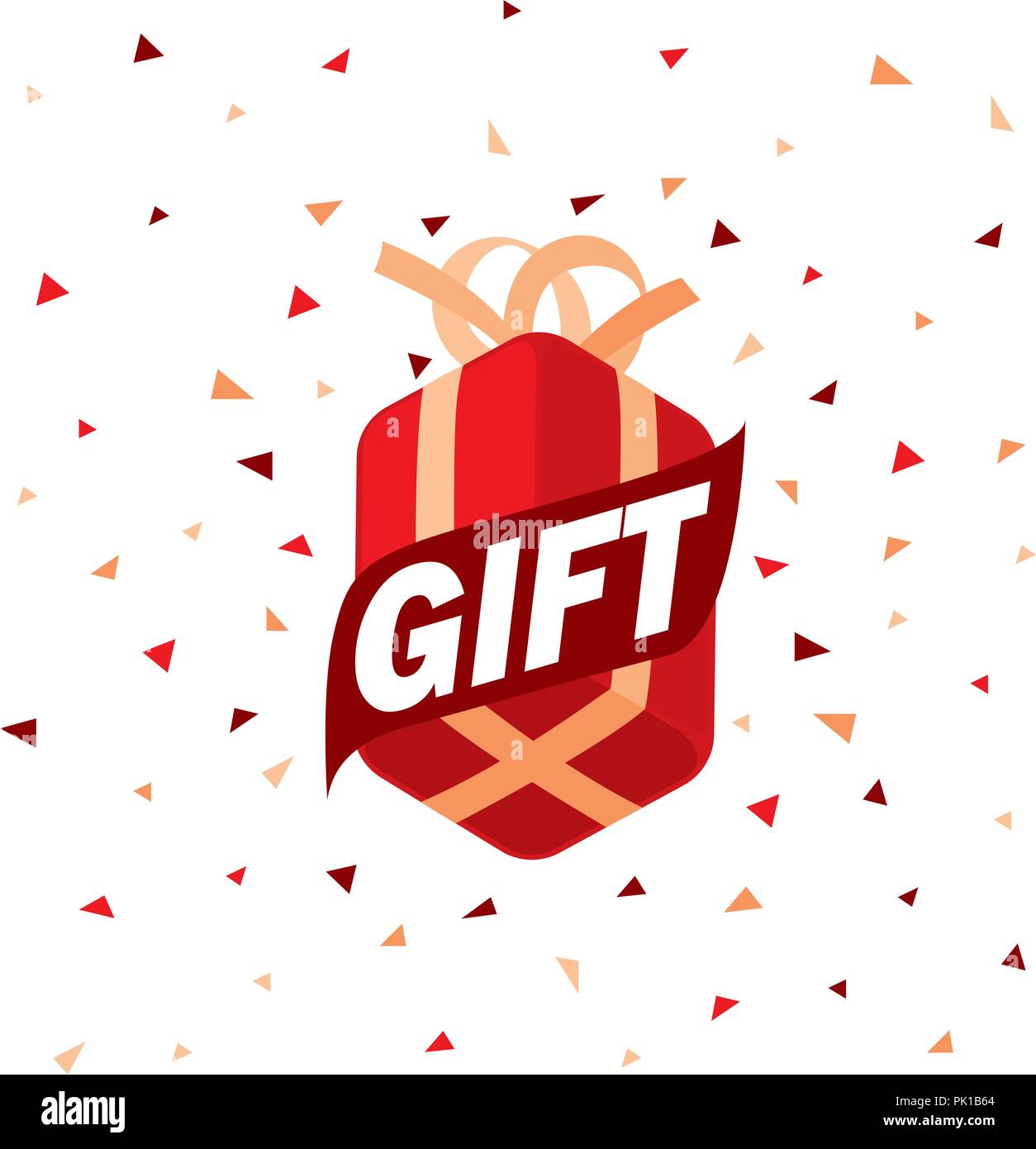 vector logo box with gifts Stock Vector Image & Art - Alamy