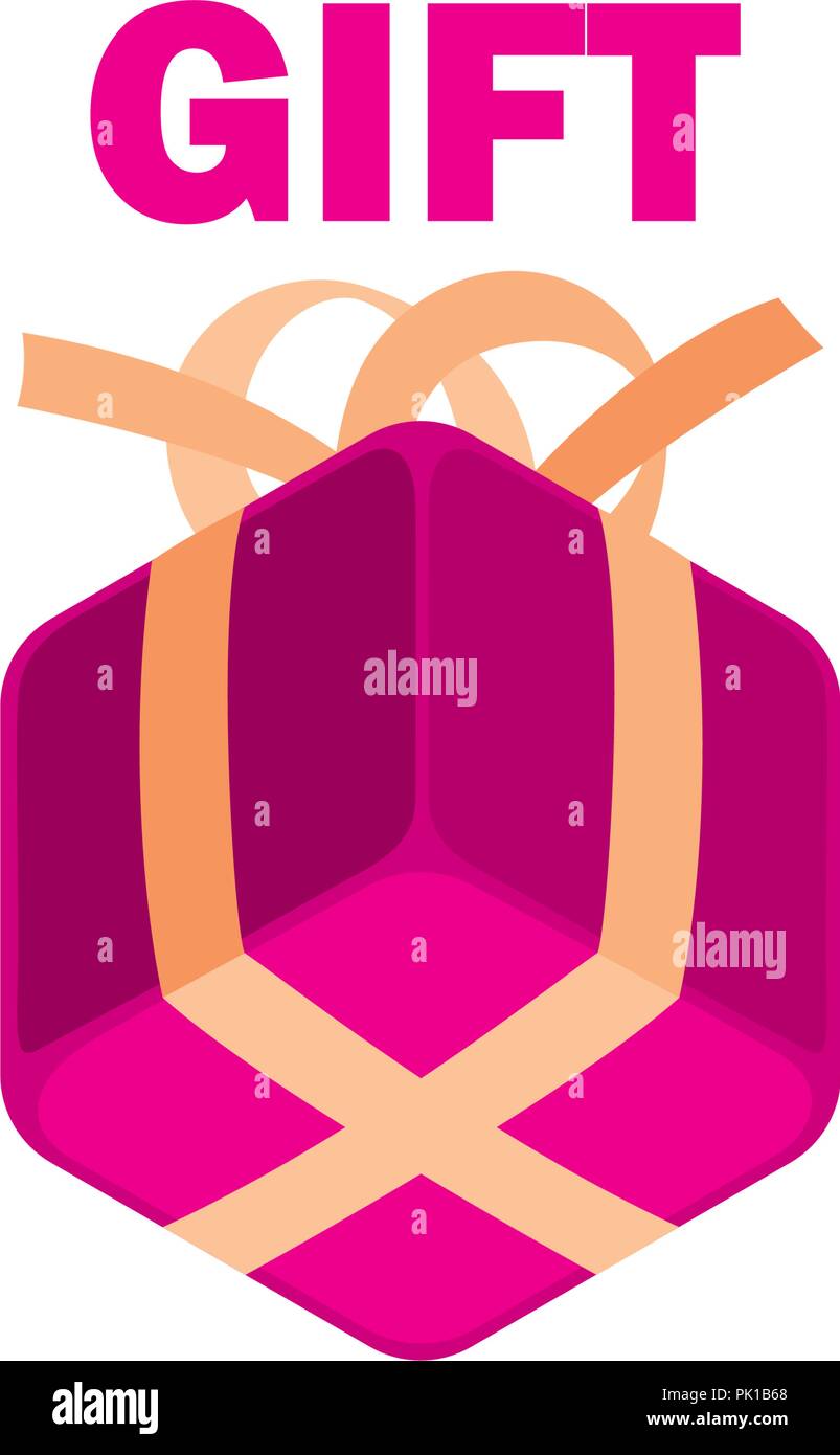 vector logo box with gifts Stock Vector Image & Art - Alamy