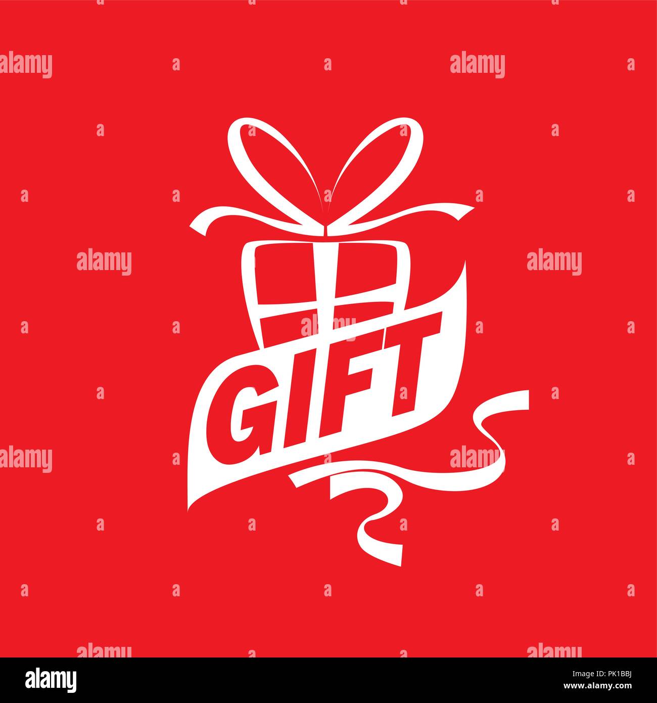 vector logo box with gifts Stock Vector Image & Art - Alamy