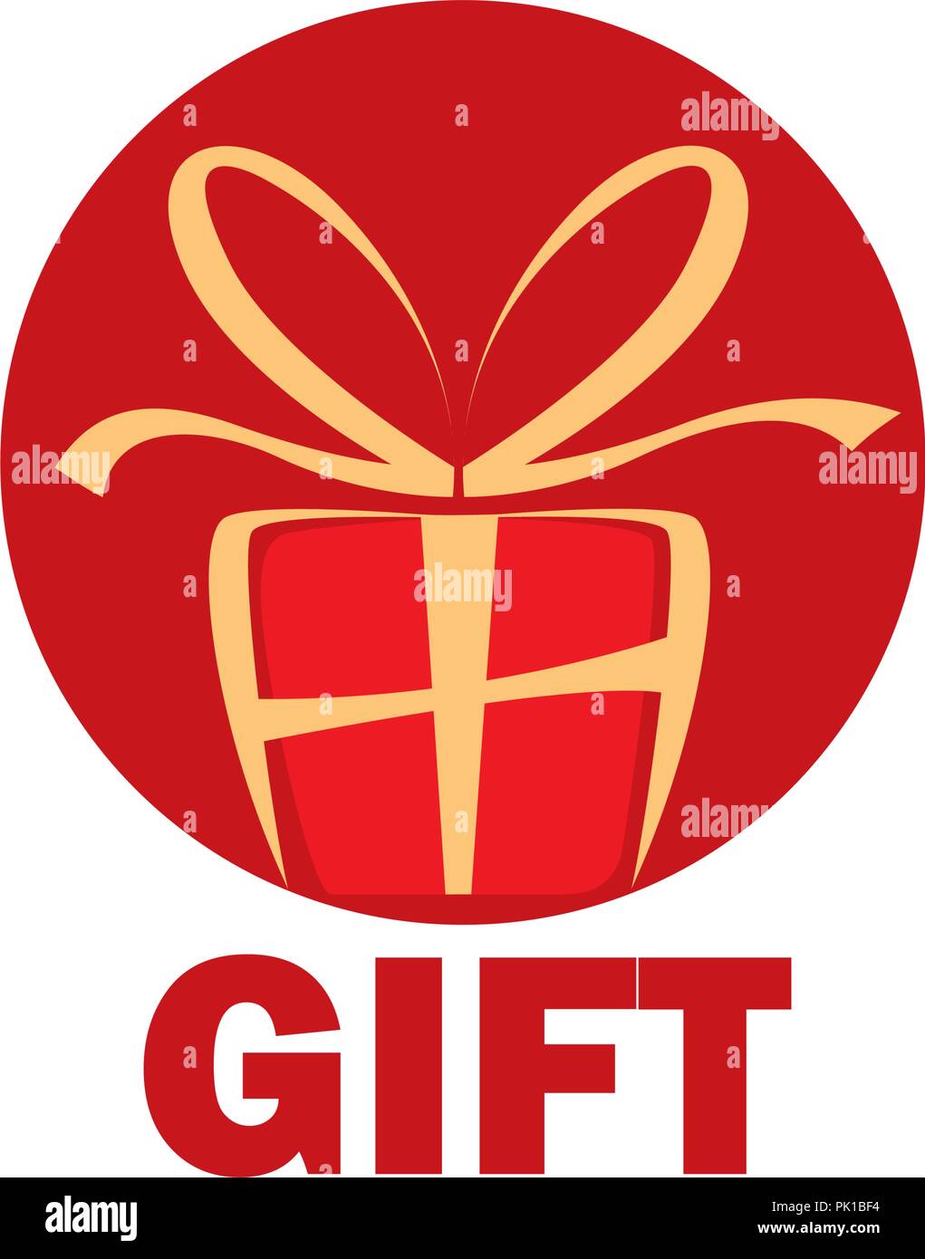 vector logo box with gifts Stock Vector Image & Art - Alamy