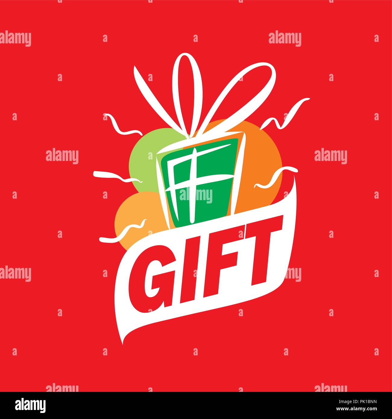 vector logo box with gifts Stock Vector Image & Art - Alamy