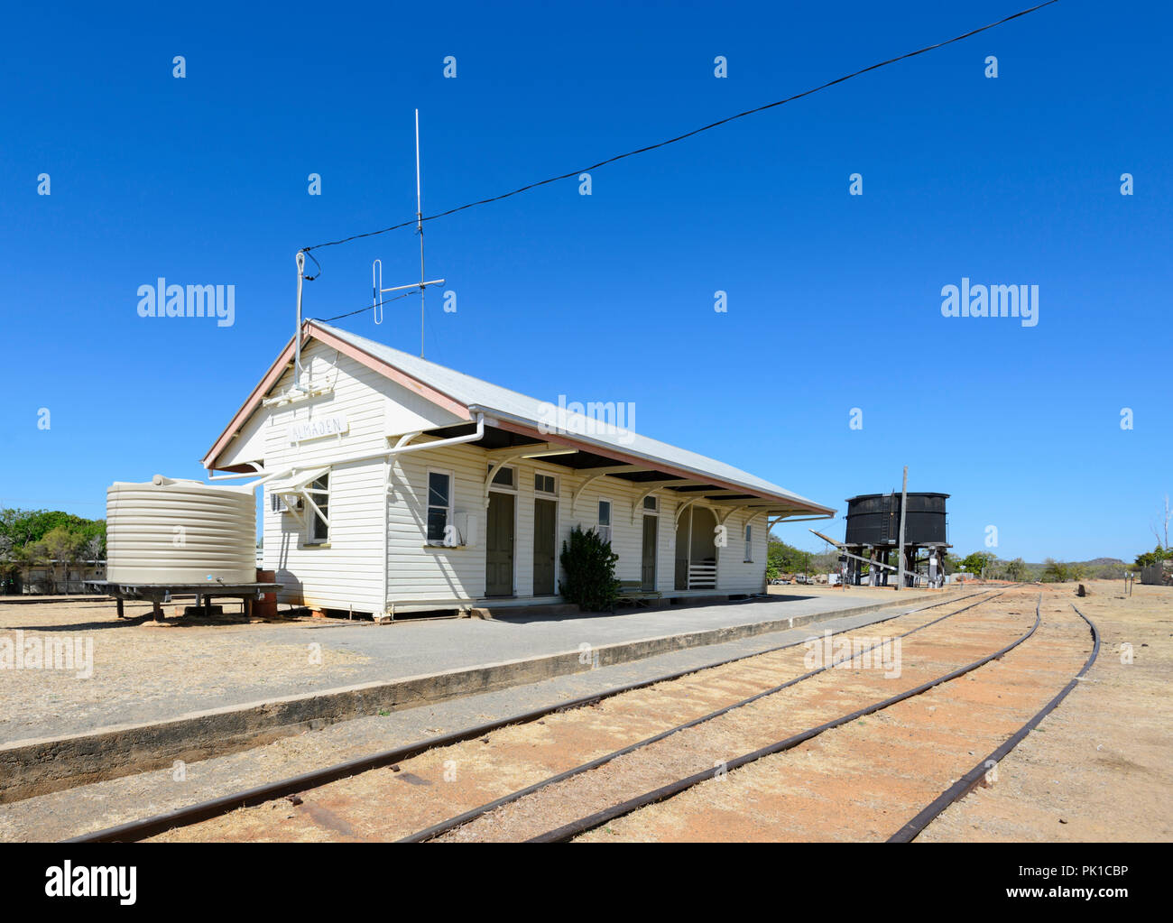 View of Almaden railway station, where the Savannahlander stops ...