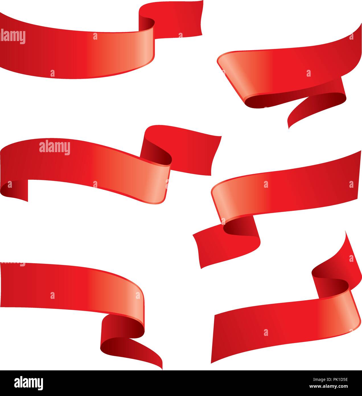 Curved up ribbon shape Stock Vector Images - Alamy