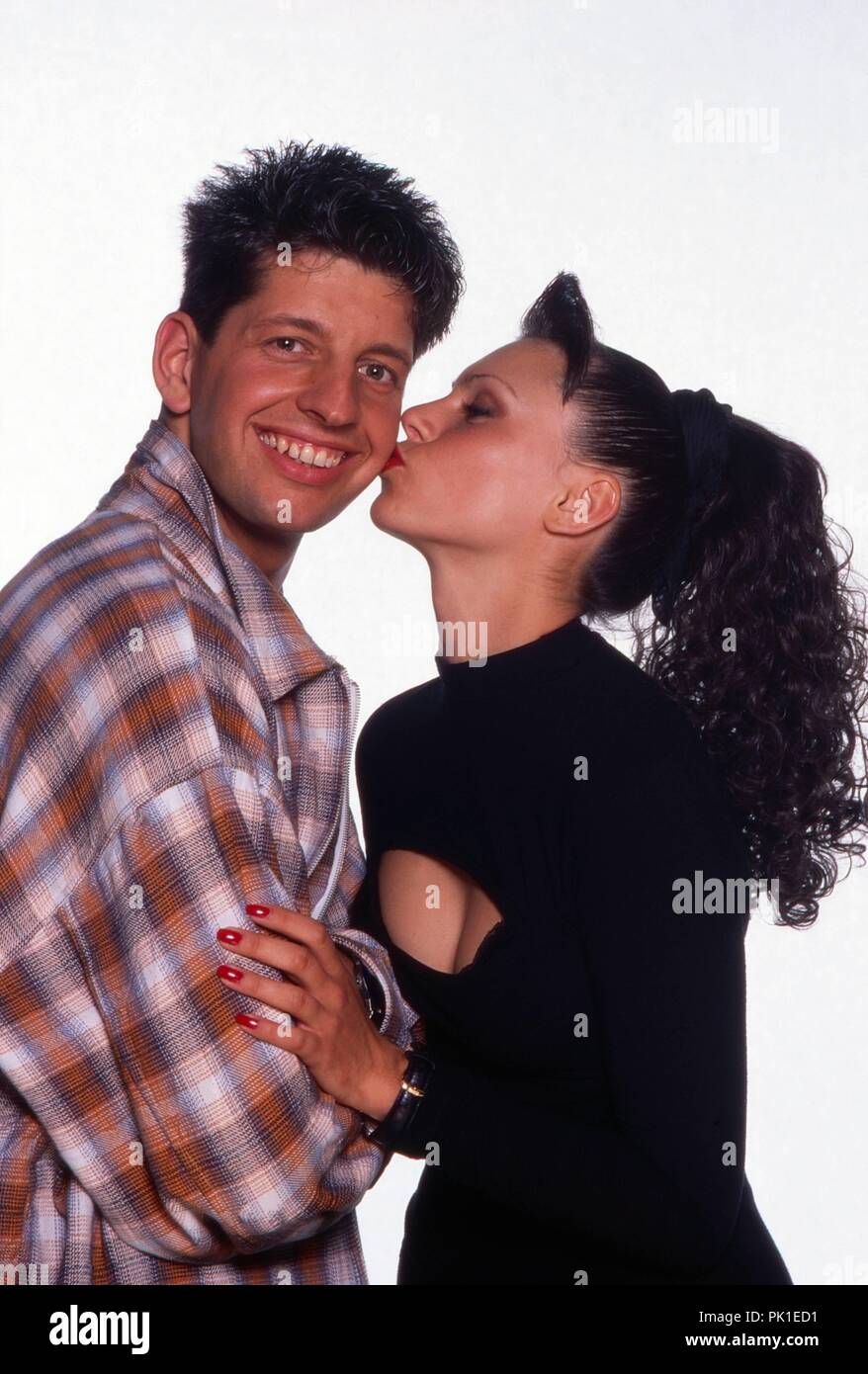 "Activate", deutsches Eurodance Duo bei einem Promoshoot in Prag ...