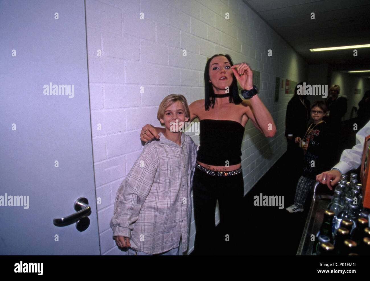 Aaron Carter, amerikanischer Sänger und Kinderstar mit Mel C von der ...