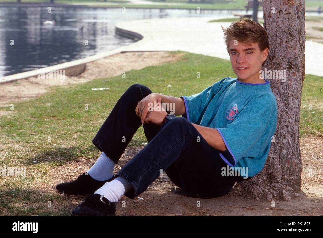 Chad Allen, amerikanischer Schauspieler, beim Fototermin im Freien ...