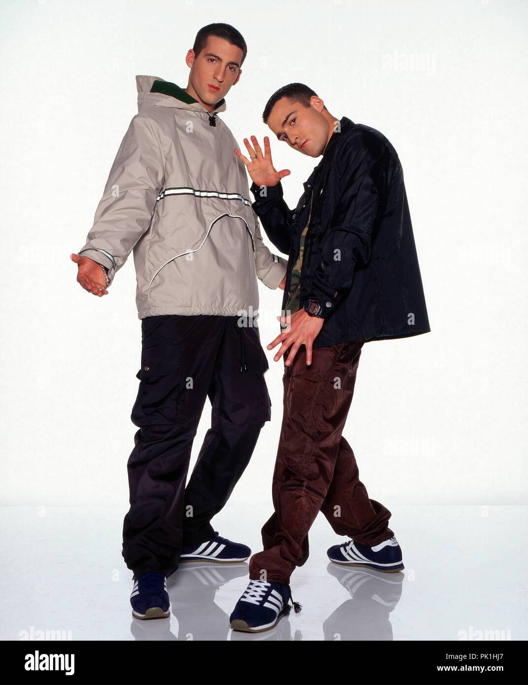 "Alibi", Popduo, bei einem Promoshooting in München, Deutschland 1997 ...