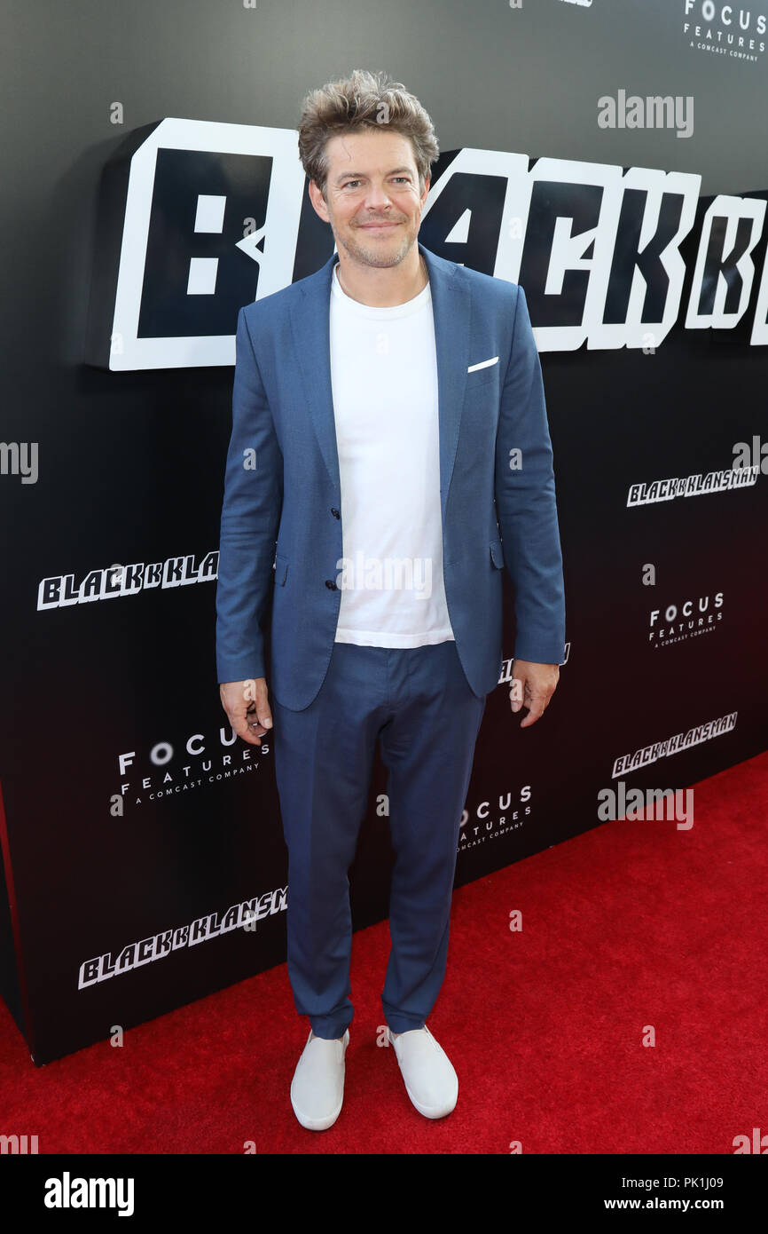 Los Angeles premiere of 'BlacKkKlansman' - Arrivals Featuring: Jason ...