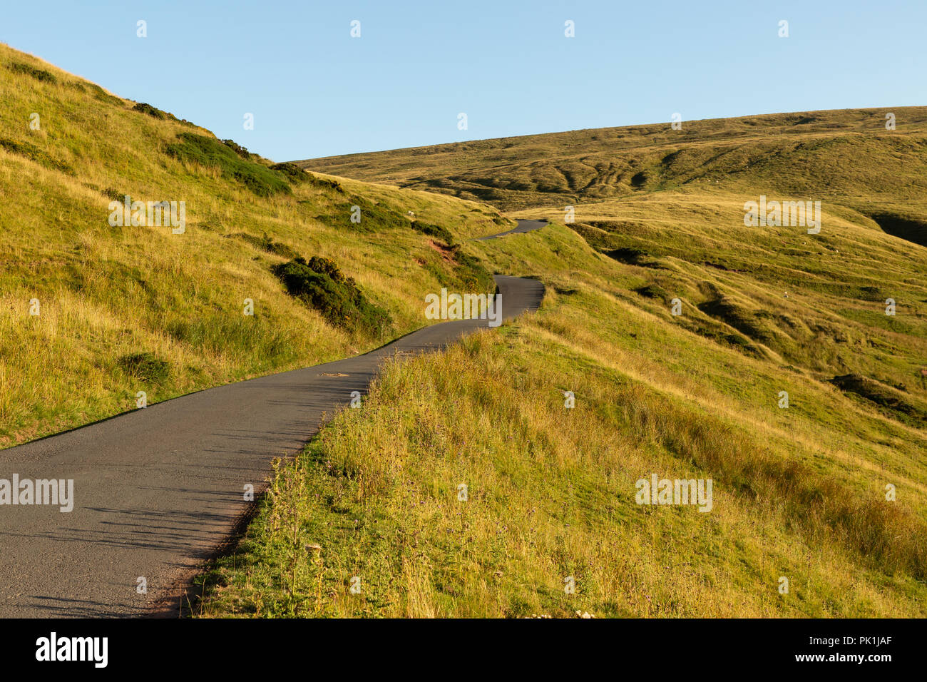 road through the Welsh countryside near Hay on Wye Stock Photo - Alamy