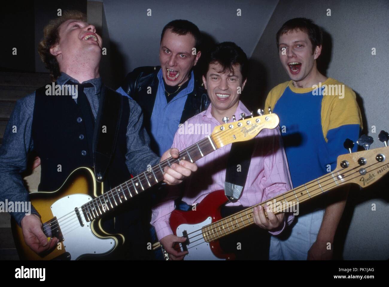 "Spider Murphy Gang", bayerische Band in München, Deutschland 1984 ...