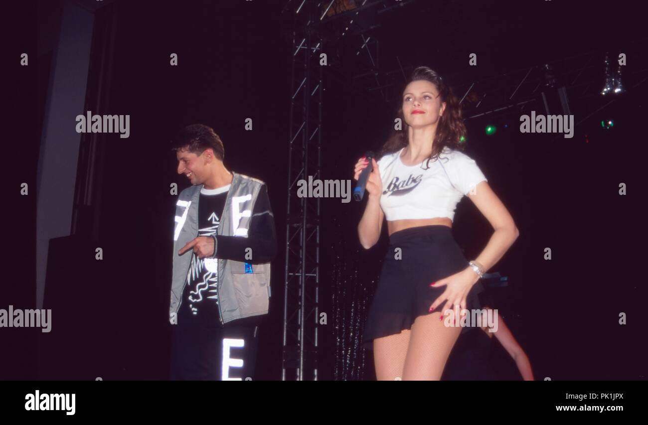 "Activate", deutsche Eurodance Gruppe, beim Megadance-Festival in Prag ...