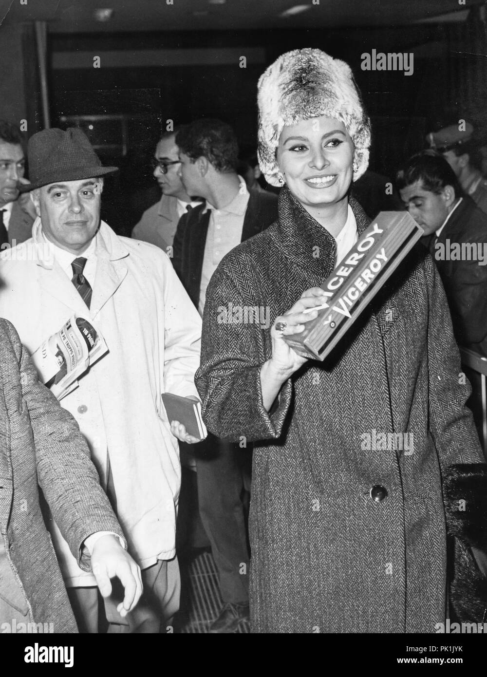 sophia loren, carlo ponti, rome 1961 Stock Photo - Alamy