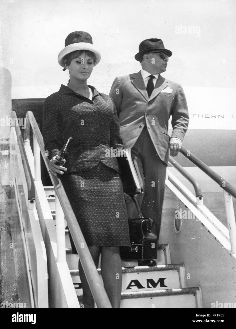 sophia loren, carlo ponti, rome 1961 Stock Photo - Alamy
