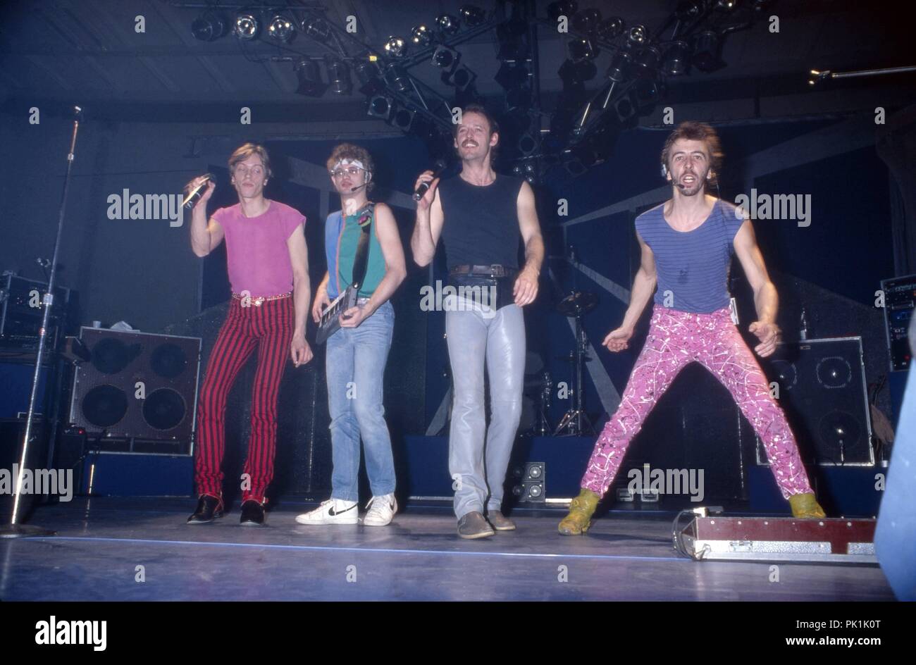 "Spliff", deutsche Band, bei einem Konzert, Deutschland 1983. German ...