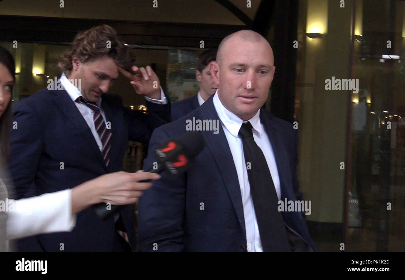 James Stannard leaving Sydney's Downing Centre. The former captain of ...