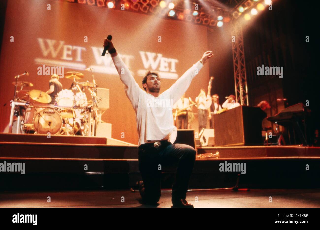 "Wet Wet Wet", britische Popband, live in München, Deutschland 1990 ...