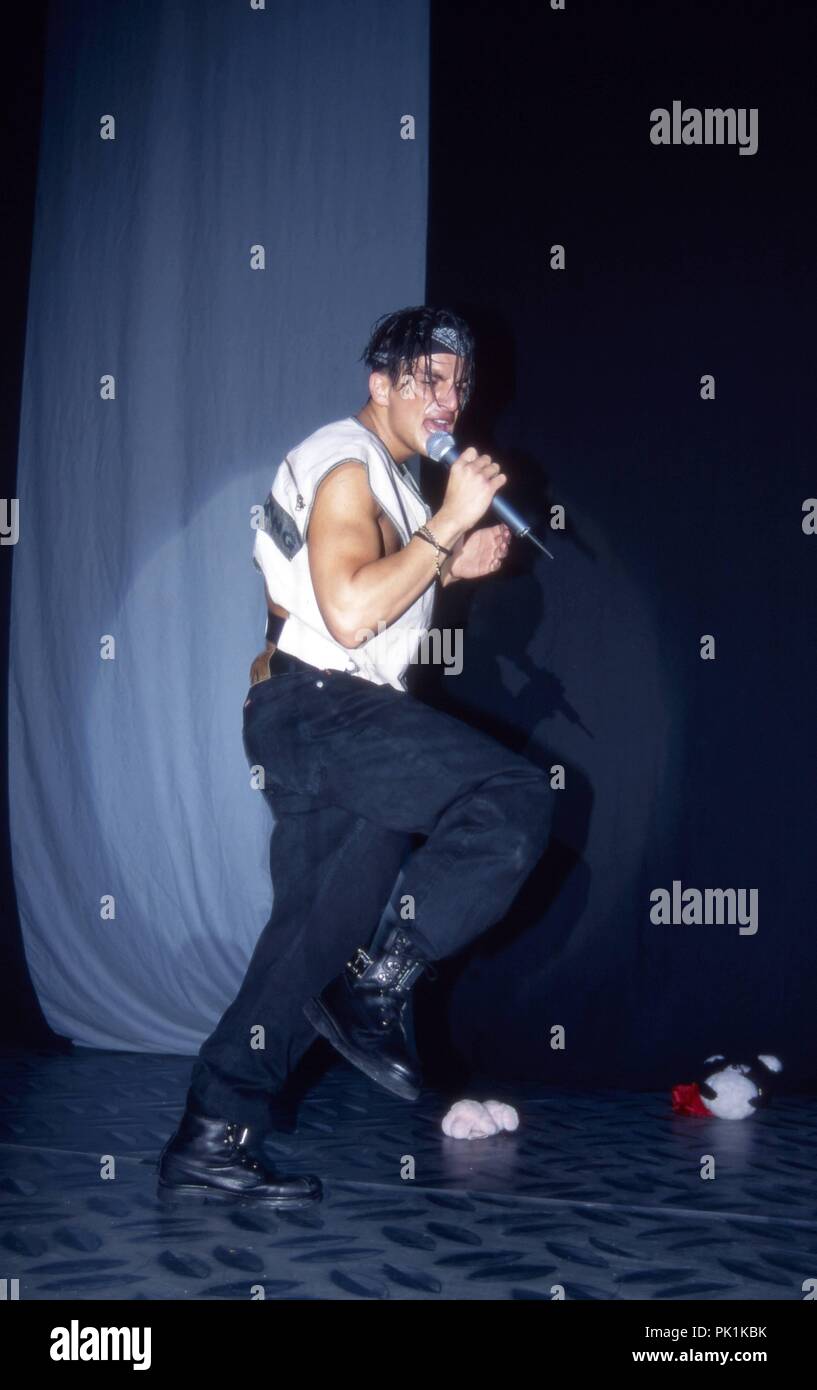 Peter Andre, britischer Sänger, bei einem Auftritt in Stuttgart ...