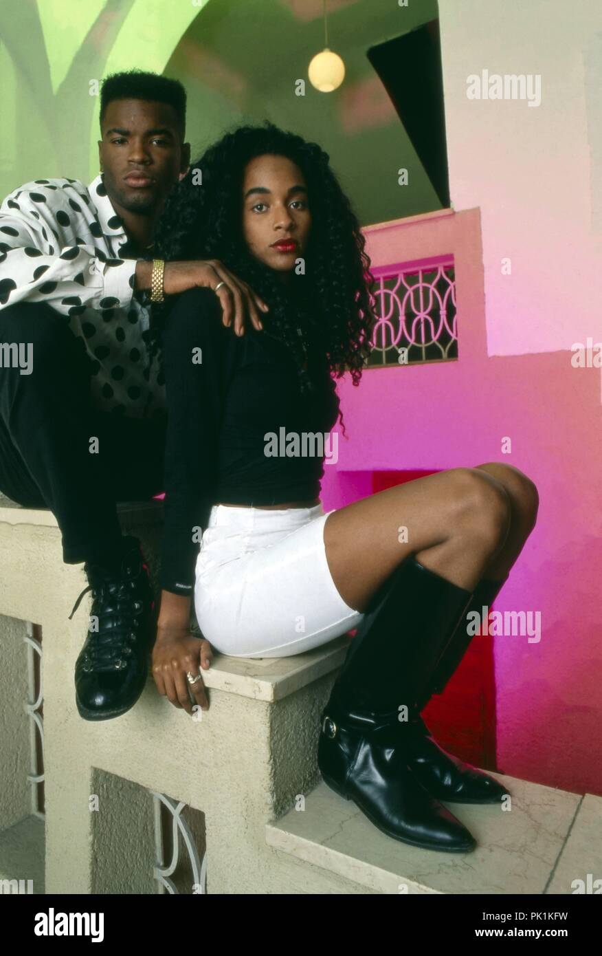 "Splash", deutsches Dance Duo in München, Deutschland 1991. German euro ...