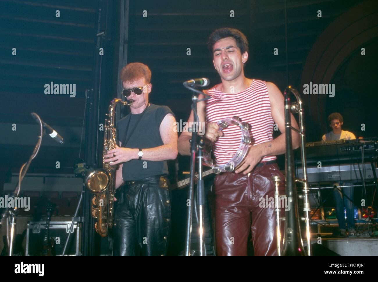 Brian Travers (links) und Duncan Campbell von "UB40", britische Reggae ...