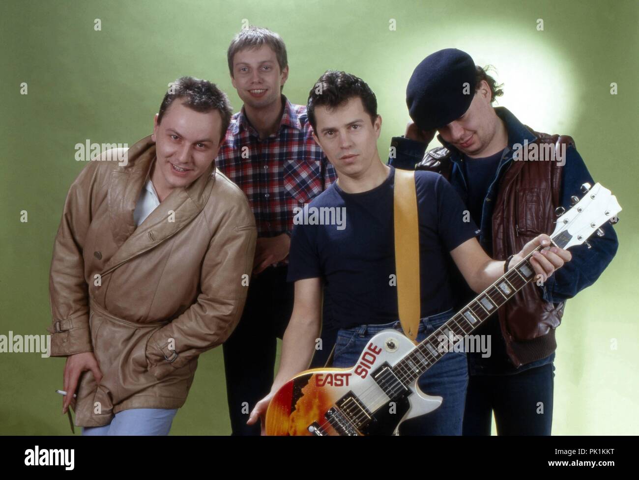 "Spider Murphy Gang", bayerische Band in Parsdorf, Deutschland 1985 ...